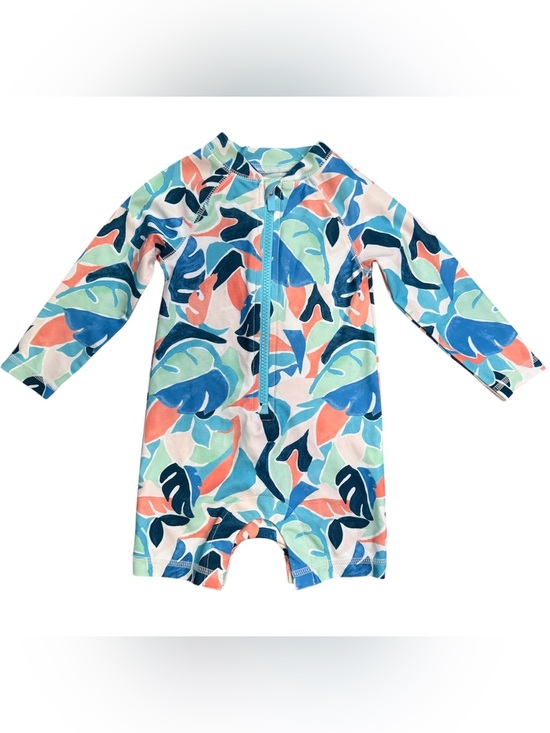 Old Navy | Swim | Old Navy Rash Guard Swimsuit Romper Palm Leaves Print ...
